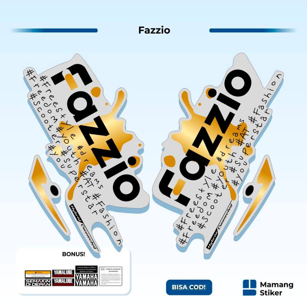 Jual Striping Fazzio Variasi (29) Original Custom Fazio Keren 2022 2023 ...