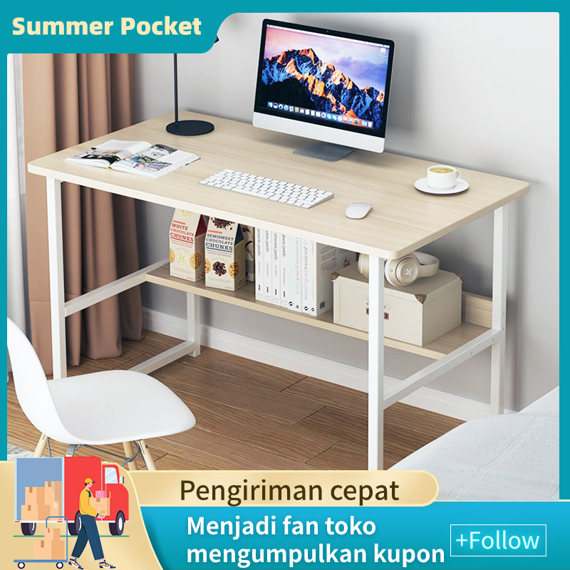 Jual Meja belajar, meja rak buku, meja dengan rak buku mezzanine, meja ...