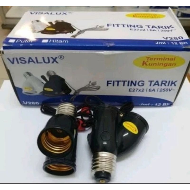 Jual fitting lampu tarik cabang 2 visalux | Shopee Indonesia