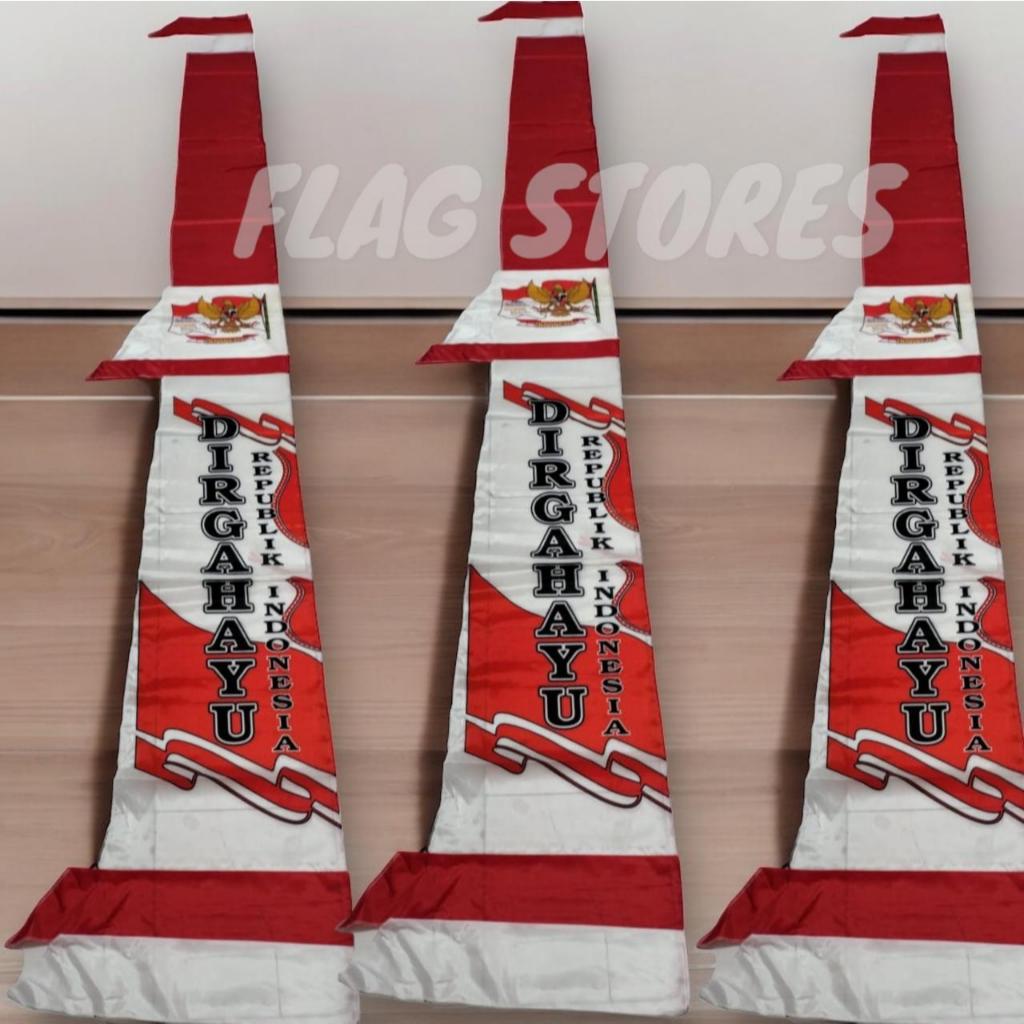 Jual Umbul umbul Merah Putih Jumbo Bendera bandir Dirgahayu | Shopee Indonesia