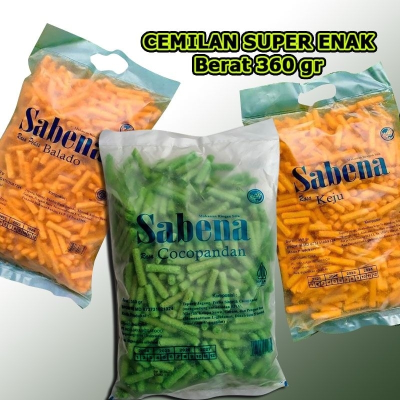 Jual SABENA Snack jumbo viral aneka rasa gurih Berat 360 gram | Shopee ...