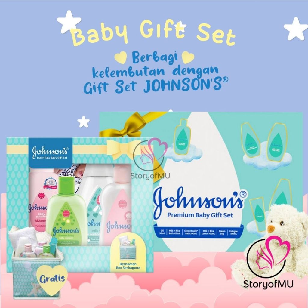 Jual JOHNSON'S Johnson Baby Essentials Gift Set Isi 4 Pcs | Premium ...