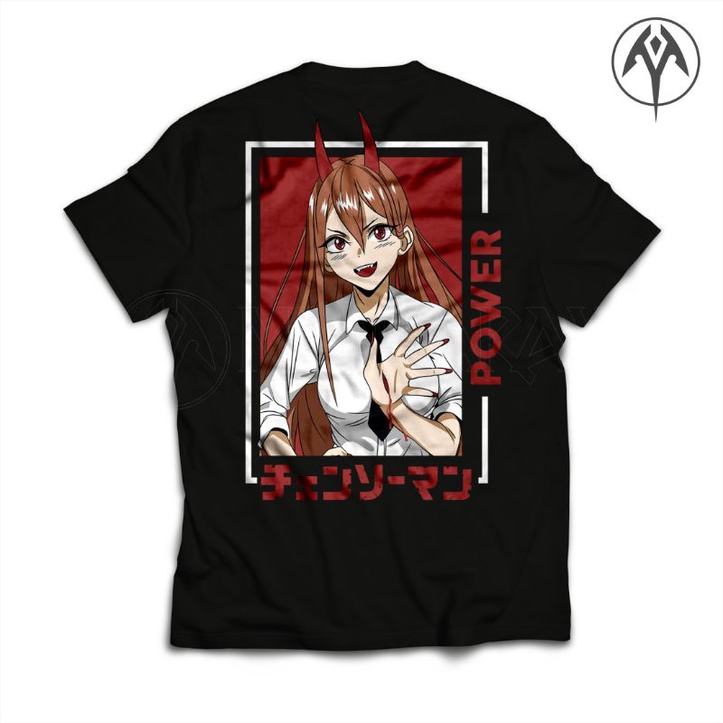 Jual Mantaray Tshirt Premium Chainsaw Man Power Anime Streetwear ...