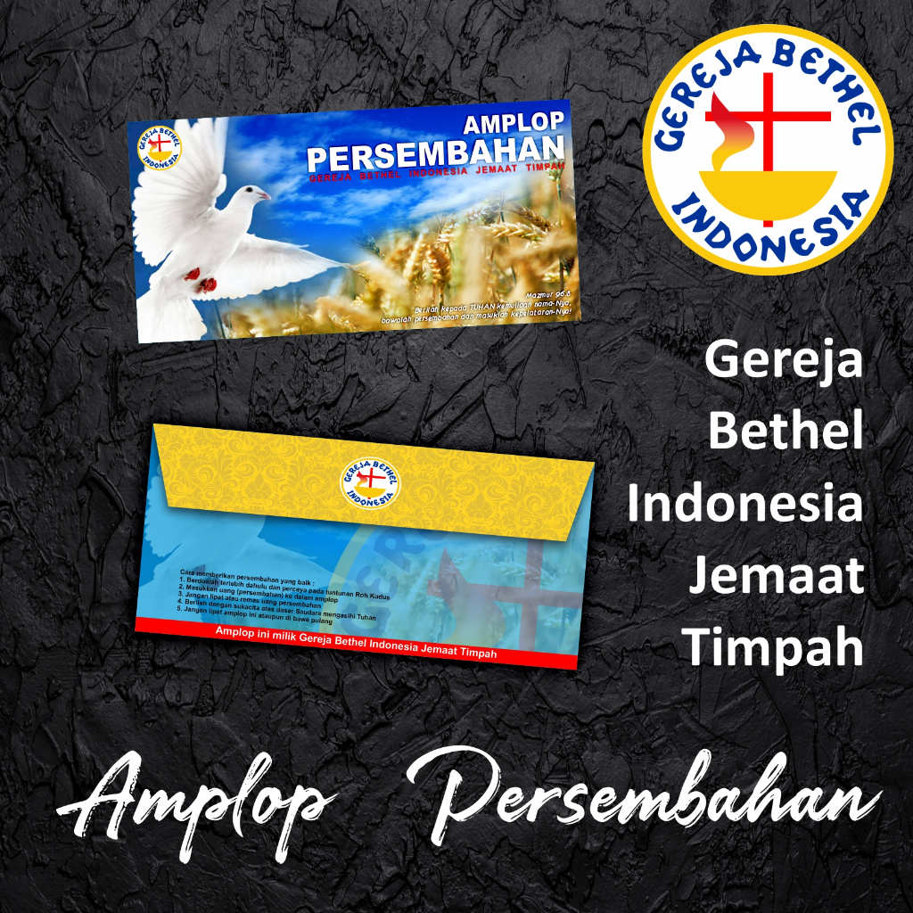 Jual Amplop Persembahan dan Persepuluhan untuk Gereja Bethel Indonesia ...