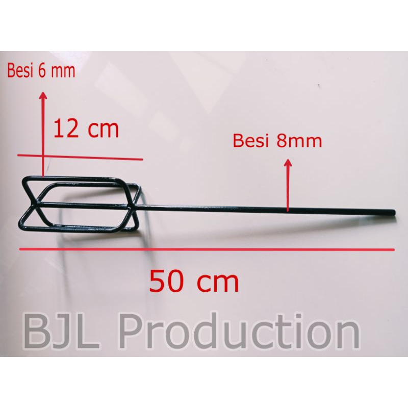 Jual Mata bor mixer pengaduk semen dan cat Adonan Besi 8mm-6mm | Shopee ...