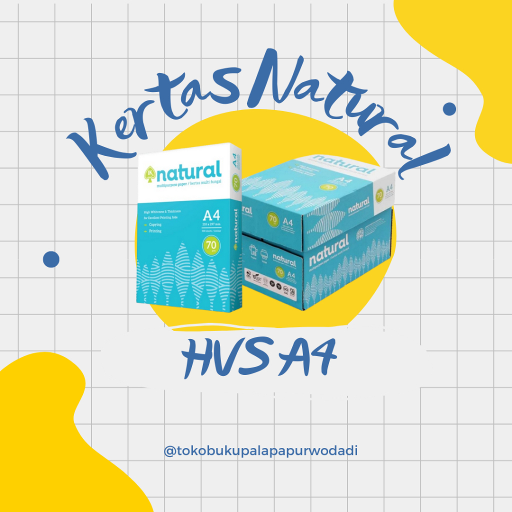 Jual Kertas HVS Natural kertas fotocopy A4 70gr | Shopee Indonesia
