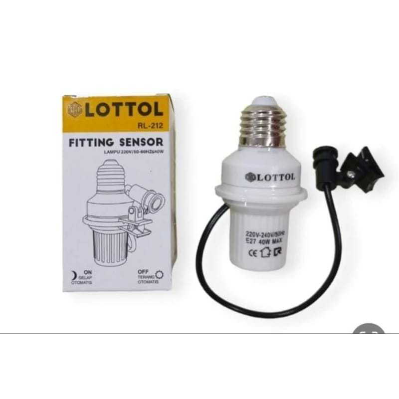 Jual fitting sensor gelap lampu lottol RL-212 otomatis nyala ketika ...