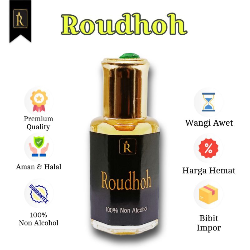 Jual Roudhoh Parfum Minyak Wangi Pria Wanita Kemasan Roll on Oles - 100 ...