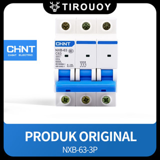 Jual MCB CHINT MCB 3 Pas 3 Phase 3P 6KA NXB-63 10A 40A ampere AC220V ...