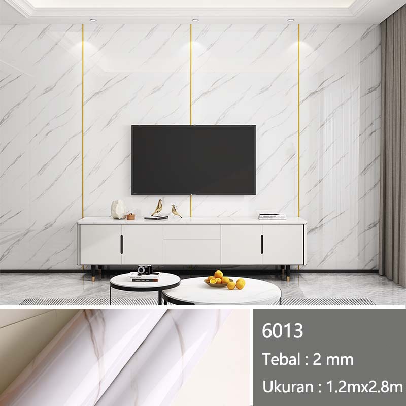 Jual Wallpaper dinding Vinyl Marble 1.2 x 2.8 Meter Tebal 2mm Wallpaper ...