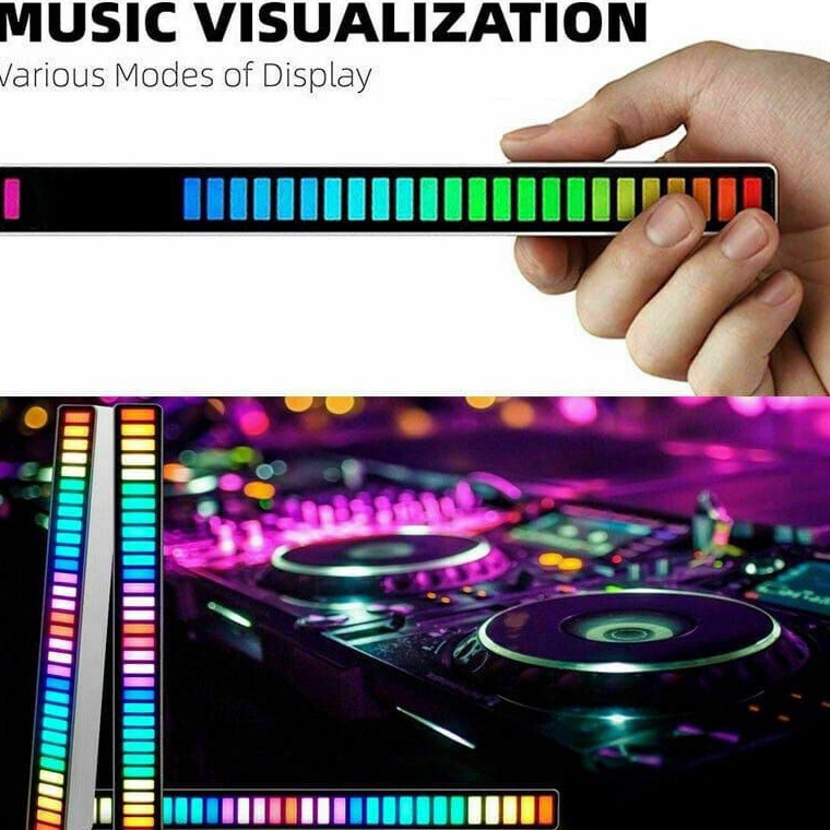 Jual KODE I18T AUDIO SPECTRUM Audio Sound Control Indicator Rainbow Bar ...