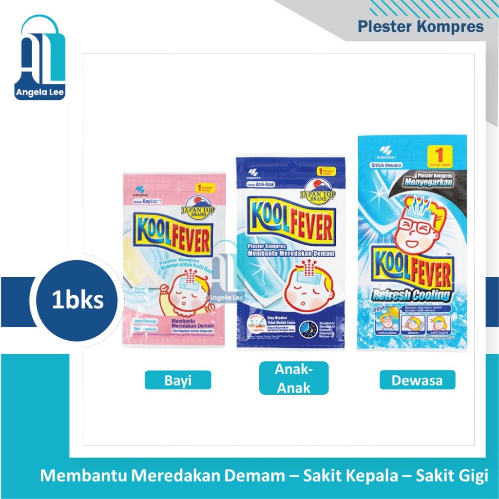 Jual KoolFever Plester Kompres Demam Penurun Panas Bayi Anak dan Dewasa ...