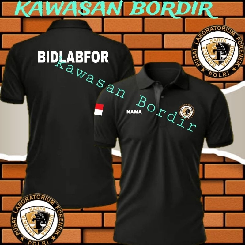 Jual Terbaru polo shirt BIDLABFOR seragam BIDLABFOR kaos laboratorium ...