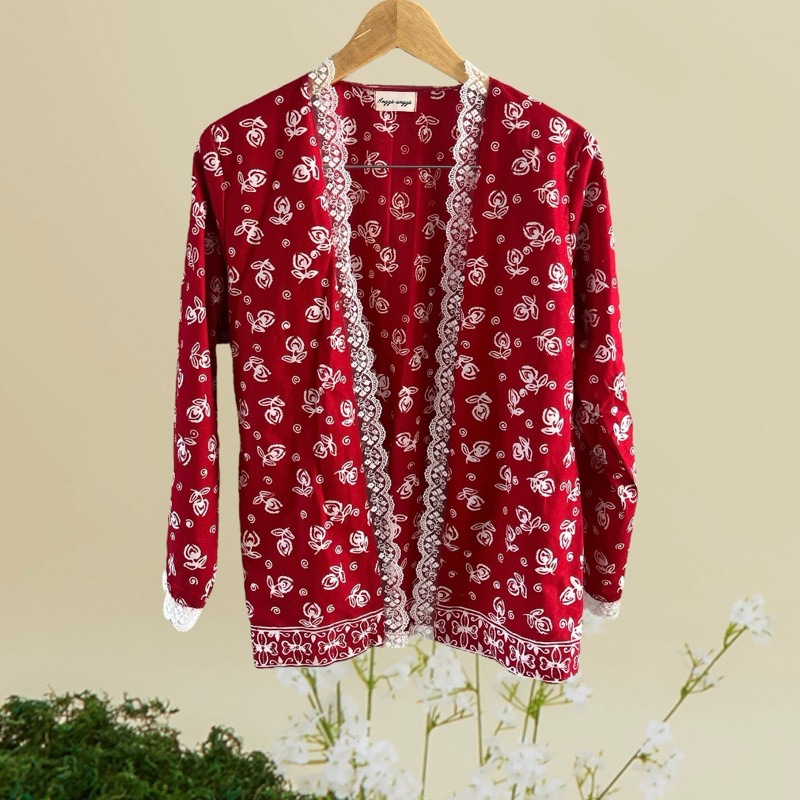 Jual Outer Batik Renda Mawar Abang - Angge-angge | Shopee Indonesia