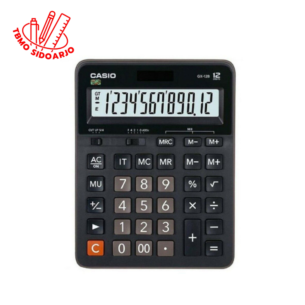 Jual TBMO Kalkulator Casio GX-12B Kalkulator Kantor 12 Digit | Shopee Indonesia