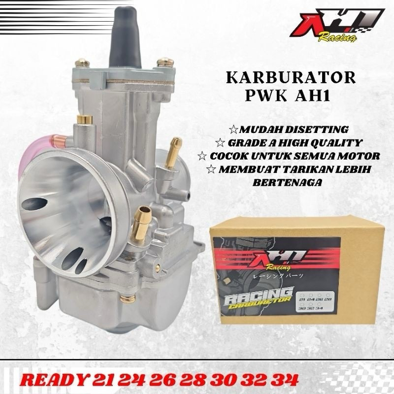 Jual AH1 RACING KARBURATOR KARBU PWK 21 24 26 28 30 32 34 KOTAK KARBU PWK AH1 RACING SUPERFLOW ...