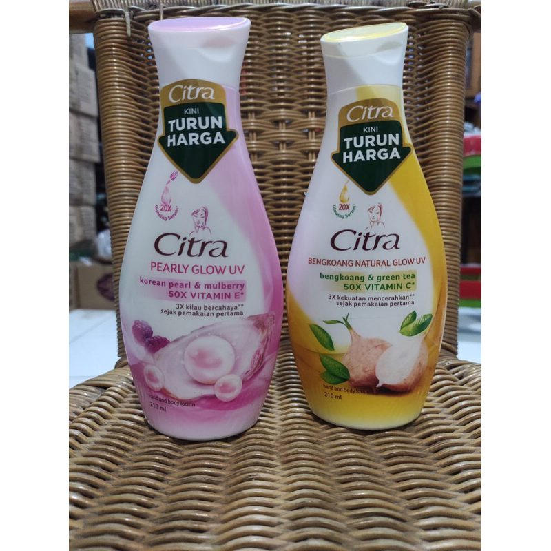 Jual citra hand body lotion citra HBL glow UV 210ml | Shopee Indonesia