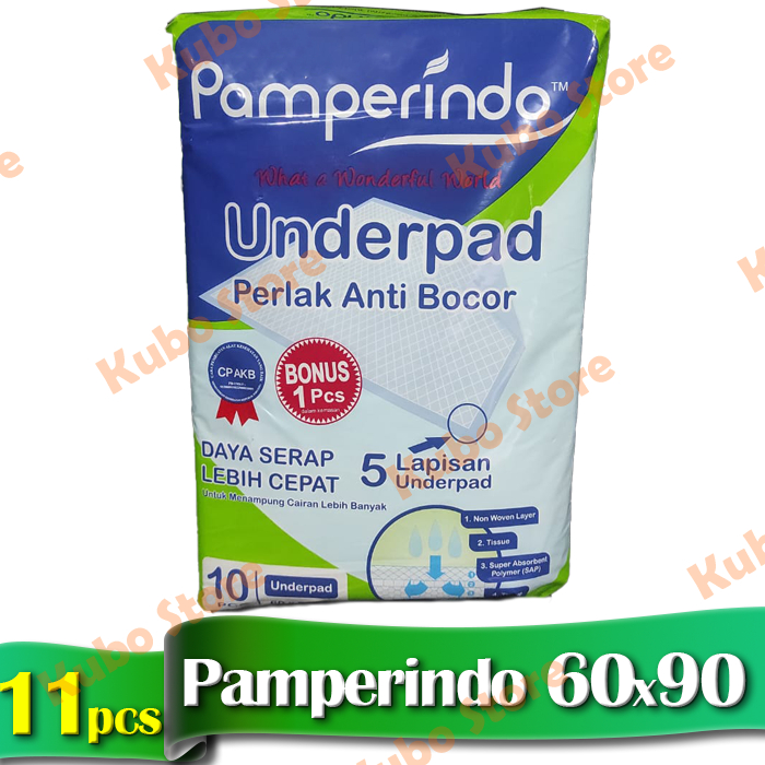 Jual Pamperindo Underpad Pamperpad size60x90 isi 10 lembar Nyaman Anti ...