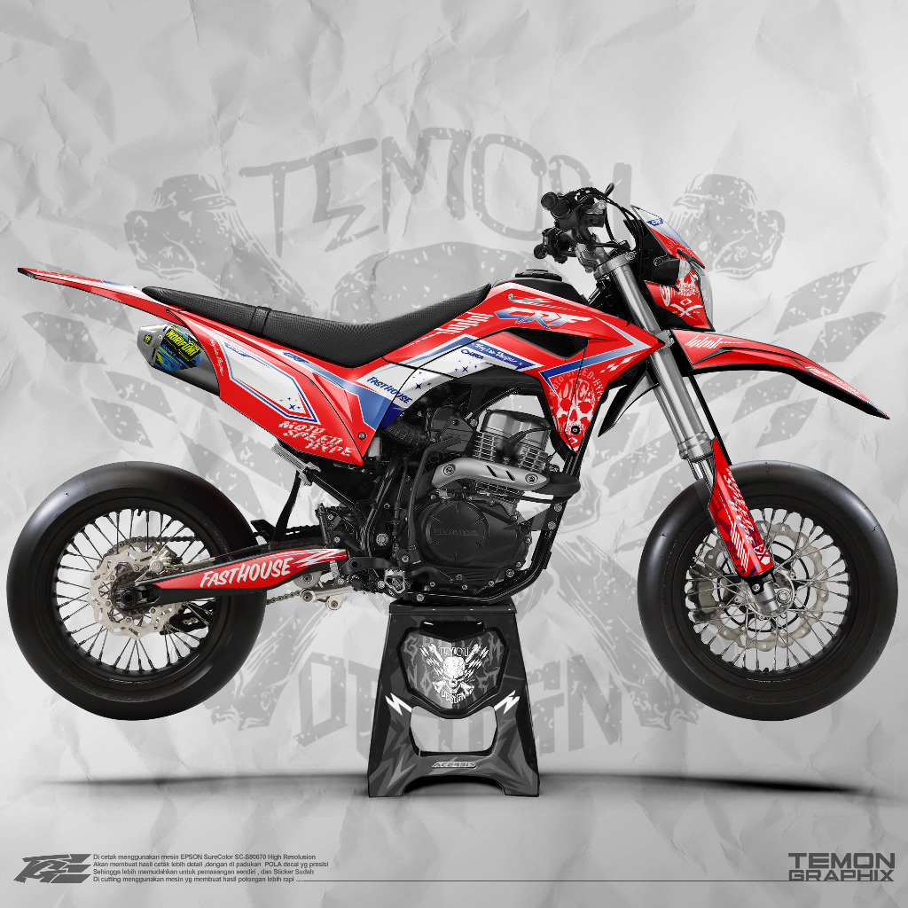Jual DECAL STICKER HONDA CRF 150 L / DEKAL STIKER CRF 150 L SUPERMOTO ...