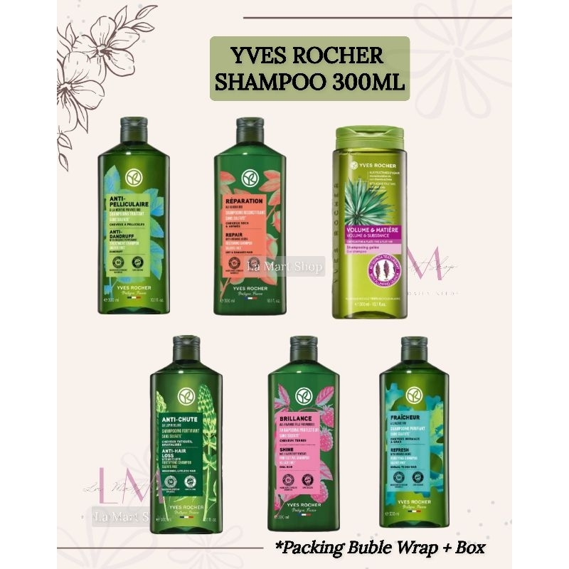 Jual Yves Rocher Volume Shampoo 300ML Volumizing Shampoo Anti Hairloss ...