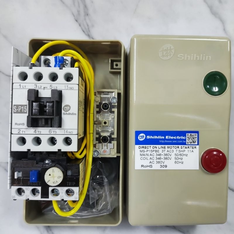 Jual DOL STARTER MS-P15PBE 380V 9A 11A 15A 3Phase SHIHLIN ELECTRIC | Shopee Indonesia