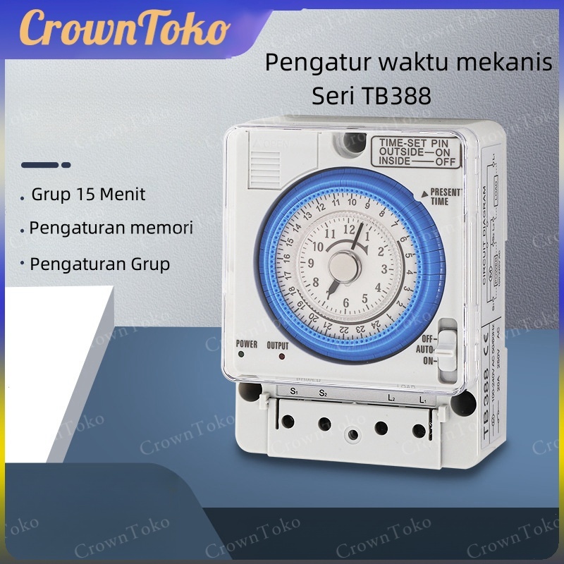 Jual ⚡100% Ori/New TB-388 Rectangle 15 minutes / 96 times Switch Timer ...