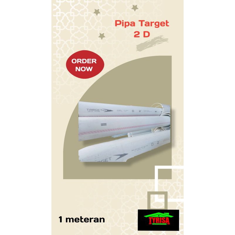 Jual Pipa PVC Target | Target 2 D| kualitas bagus (potongan 1meter ...