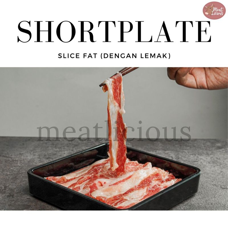 Jual Shortplate Slice Fat A (US) / Slice Fat B (AUS) 250gr & 1kg (daging sapi slice) | Shopee ...