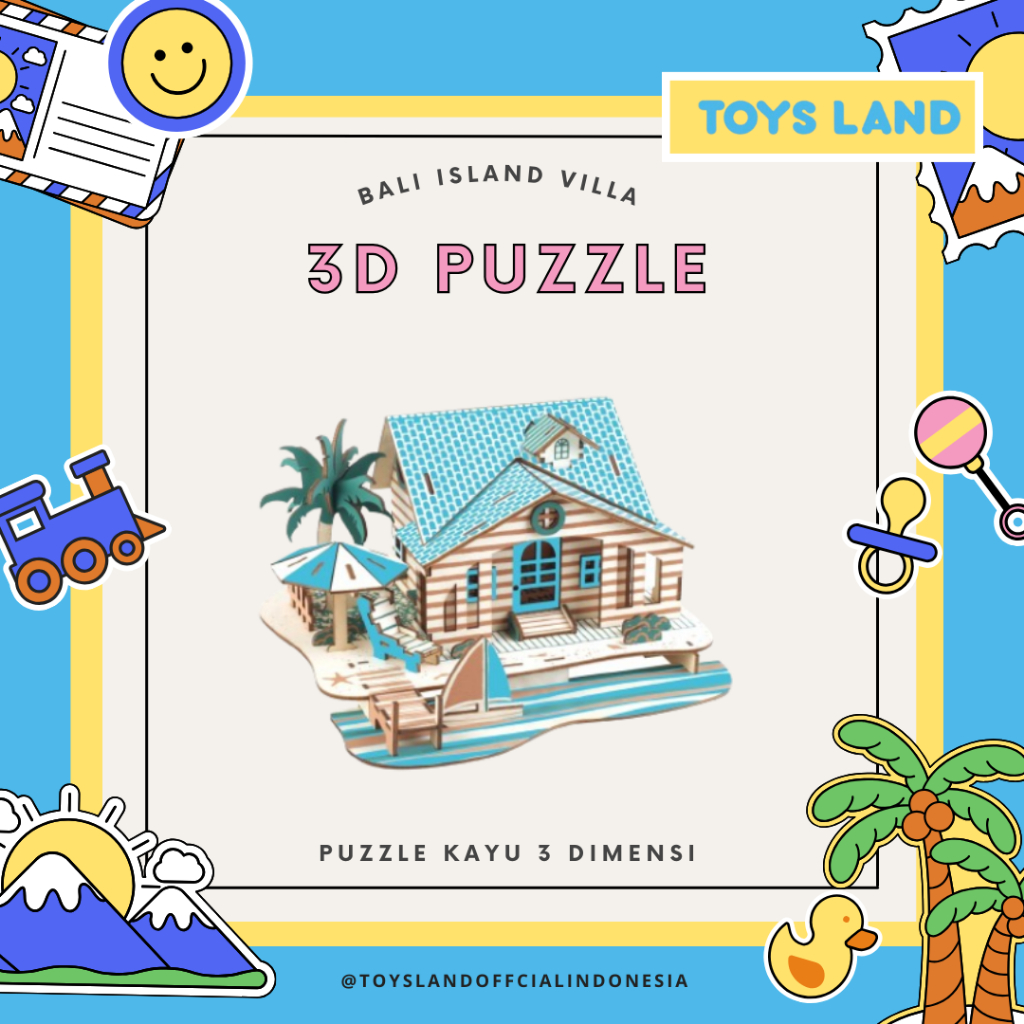 Jual Mainan Anak 3D Puzzle Mainan Edukasi Wooden Toys Puzzle Hadiah ...
