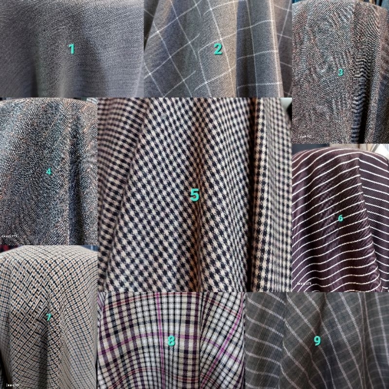 Jual Kain semi wool,bahan wool akrilik harga per 50cm | Shopee Indonesia