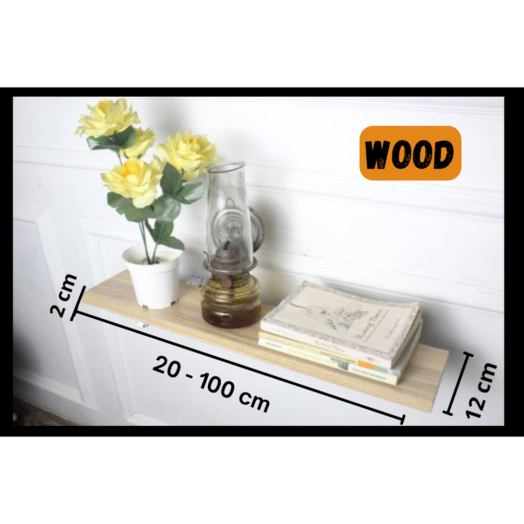 Jual Rak Ambalan Dinding Minimalis Ukuran Panjang 20,30,40,50,60,70,80 ...