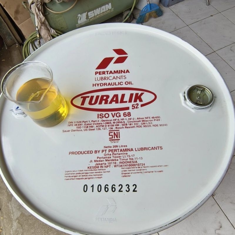 Jual Oli hidrolik Turalik 52 ISO vg 68 , Oli 10 eceran kemasan 1L | Shopee Indonesia