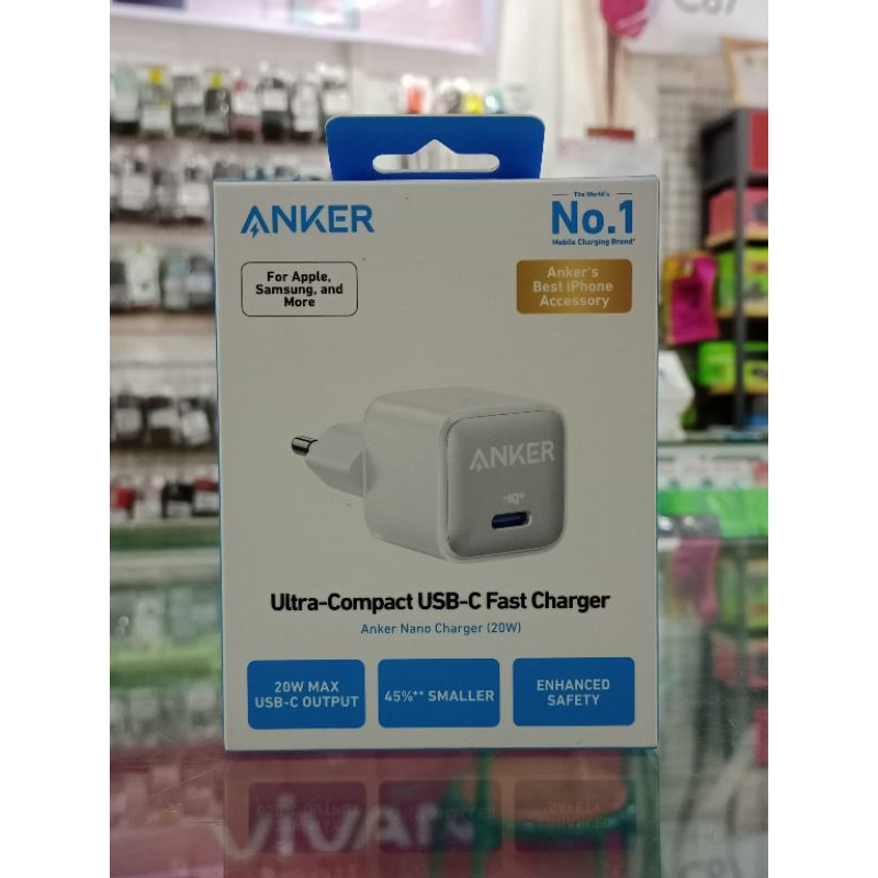 Jual Anker ultra compact usb-c fast charger 20w | Shopee Indonesia