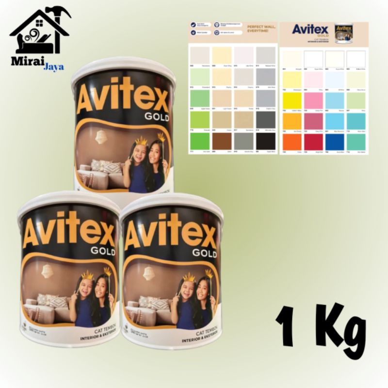 Jual Avitex Gold Cat Tembok 1Kg | Shopee Indonesia