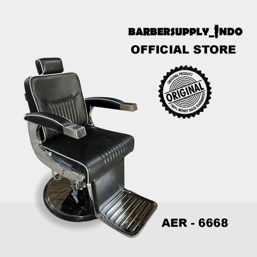 Jual KURSI BARBER SHOP HIDROLIK KURSI BARBERSHOP SALON AER 6668 ...