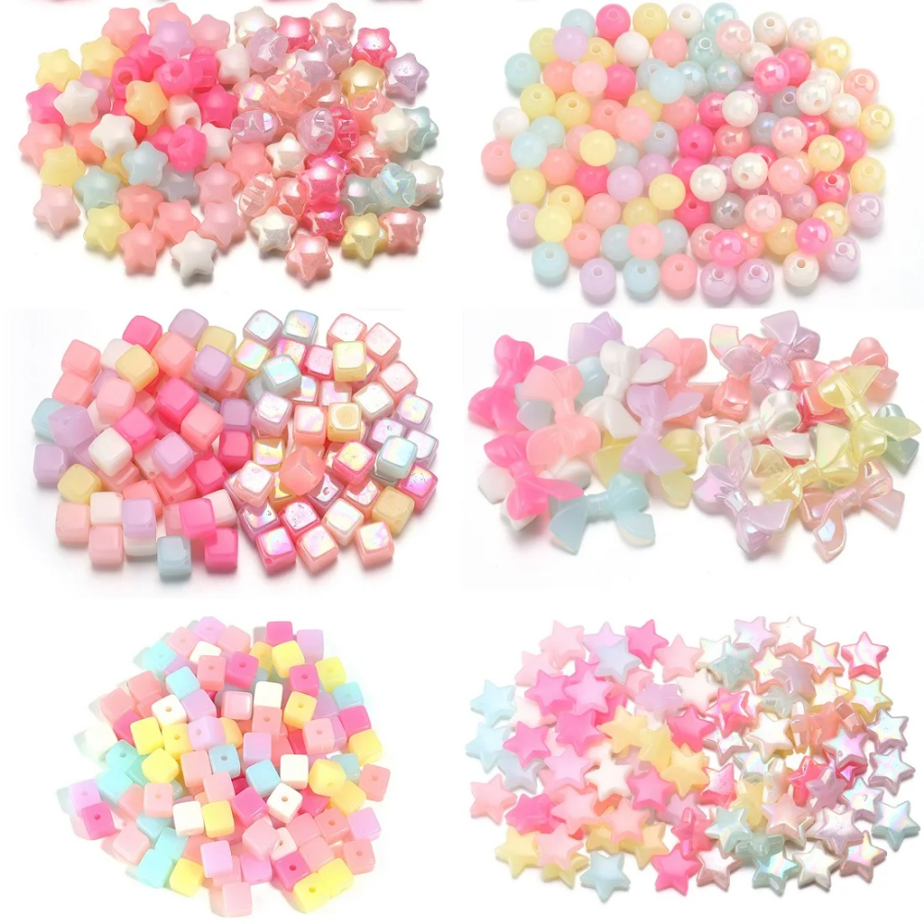 Jual [10 Pcs] Manik Jelly Pastel Candyland Bulat Kotak Gummy Bear Love ...