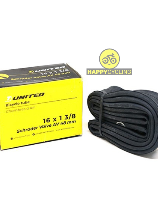 Jual Ban Dalam Sepeda United 16 x 1 3/8 349 AV 48 Schrader Valve 48mm Happy Cycling | Shopee ...