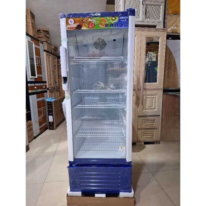 Jual SANKEN Showcase Lemari Pendingin 4 Rak 220 Liter Blue SRS-225 BL ...