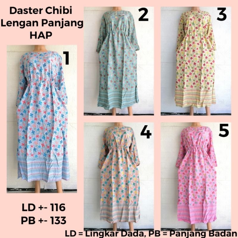 Jual DASTER CHIBI LENGAN PANJANG HAP DASTER MODERN KEKINIAN BUSUI ...