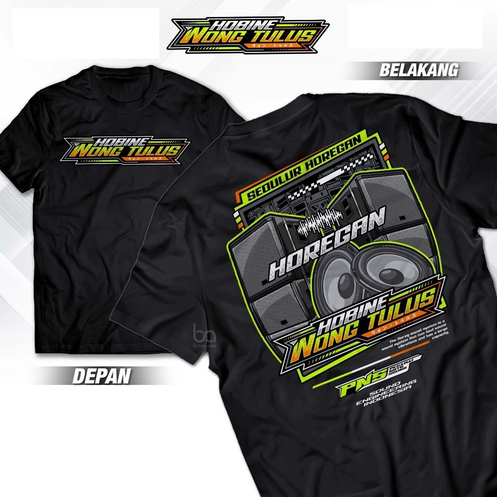 Jual Kaos Sound System Audio Hobine Wong Tulus Horeg Vibes Baju Sound ...