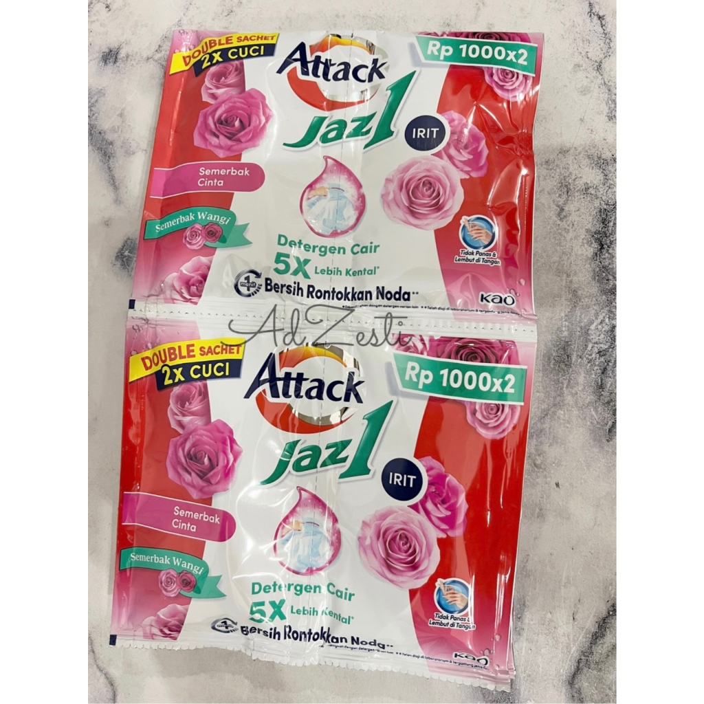 Jual Attack Jaz1 Liquid Deterjen Cair 76 gr Renceng Isi 12 Sachet ...
