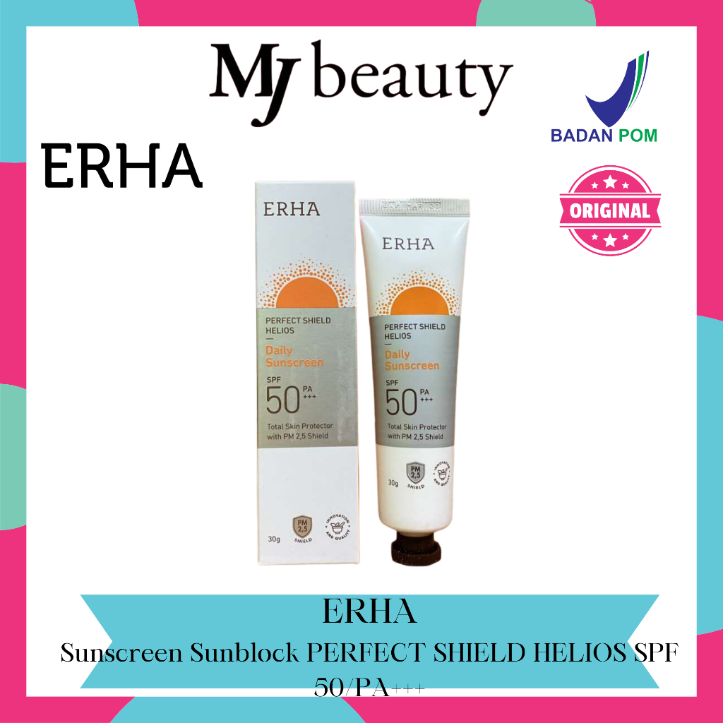 Jual Erha Perfect Shield Helios Daily Sunscreen SPF 50/Pa+++ (30 Gram) | Shopee Indonesia