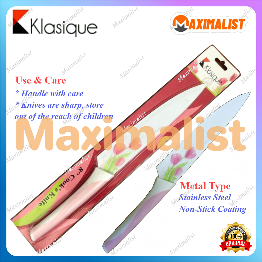 Jual Pisau Dapur KLASIQUE COOKS KNIFE 8" Stainless Steel Anti Lengket ...
