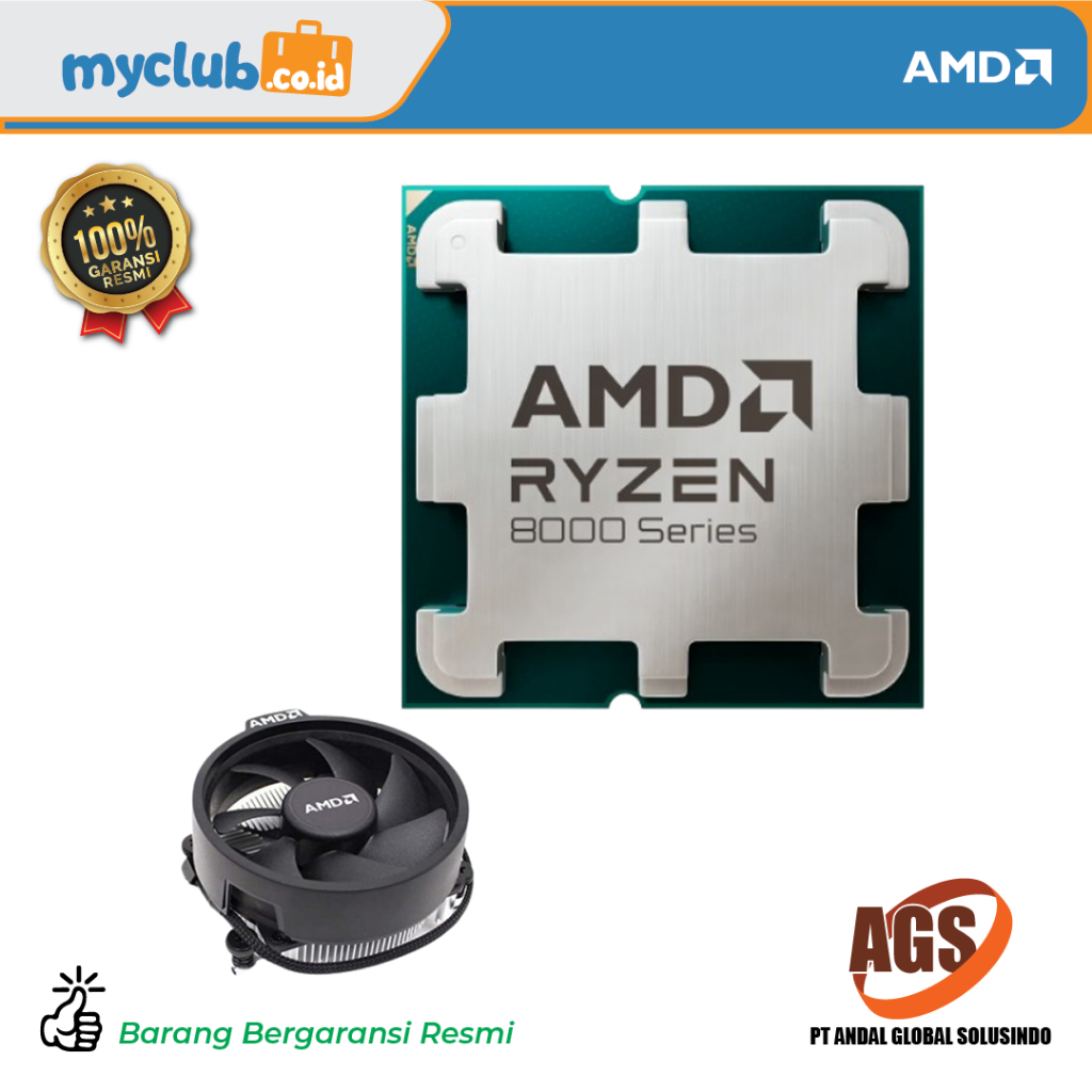 Jual AMD Processor Ryzen 5 8400F MPK, w Wraith Stealth ( Tray include ...