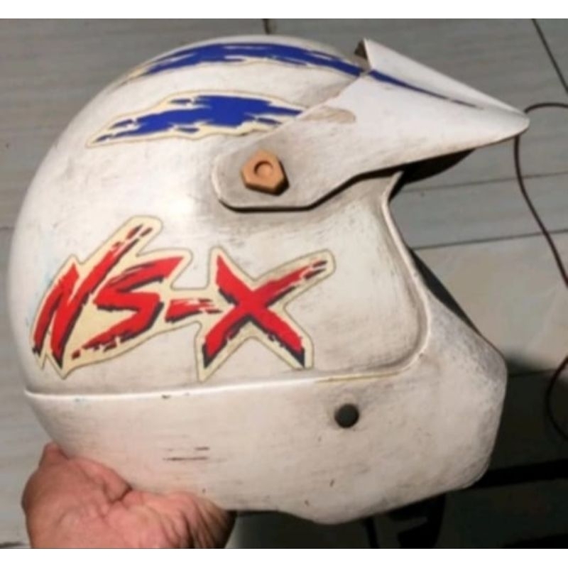 Jual helm honda nsx jadul putih original | Shopee Indonesia