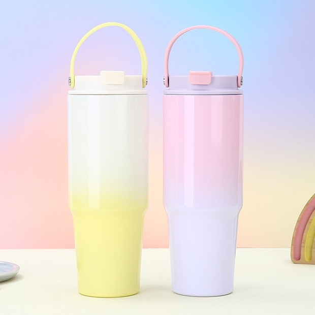 Jual Tumbler Viral Gradasi 900ml Tumblr Tahan Panas Dingin / Tumbler 2 ...