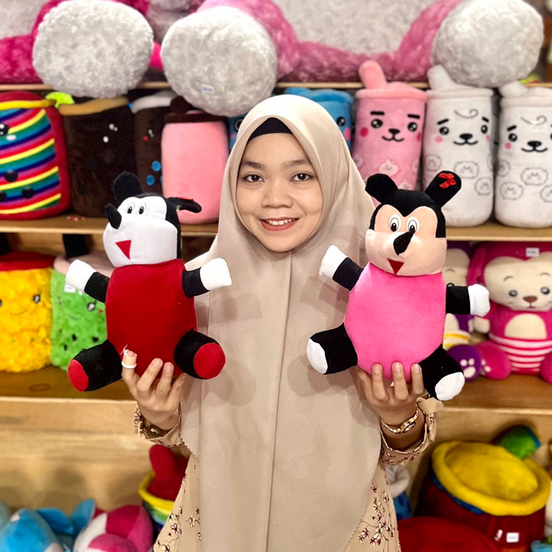 Jual Boneka mickey mouse minnie mouse duduk lucu ukuran mini tikus lucu ...