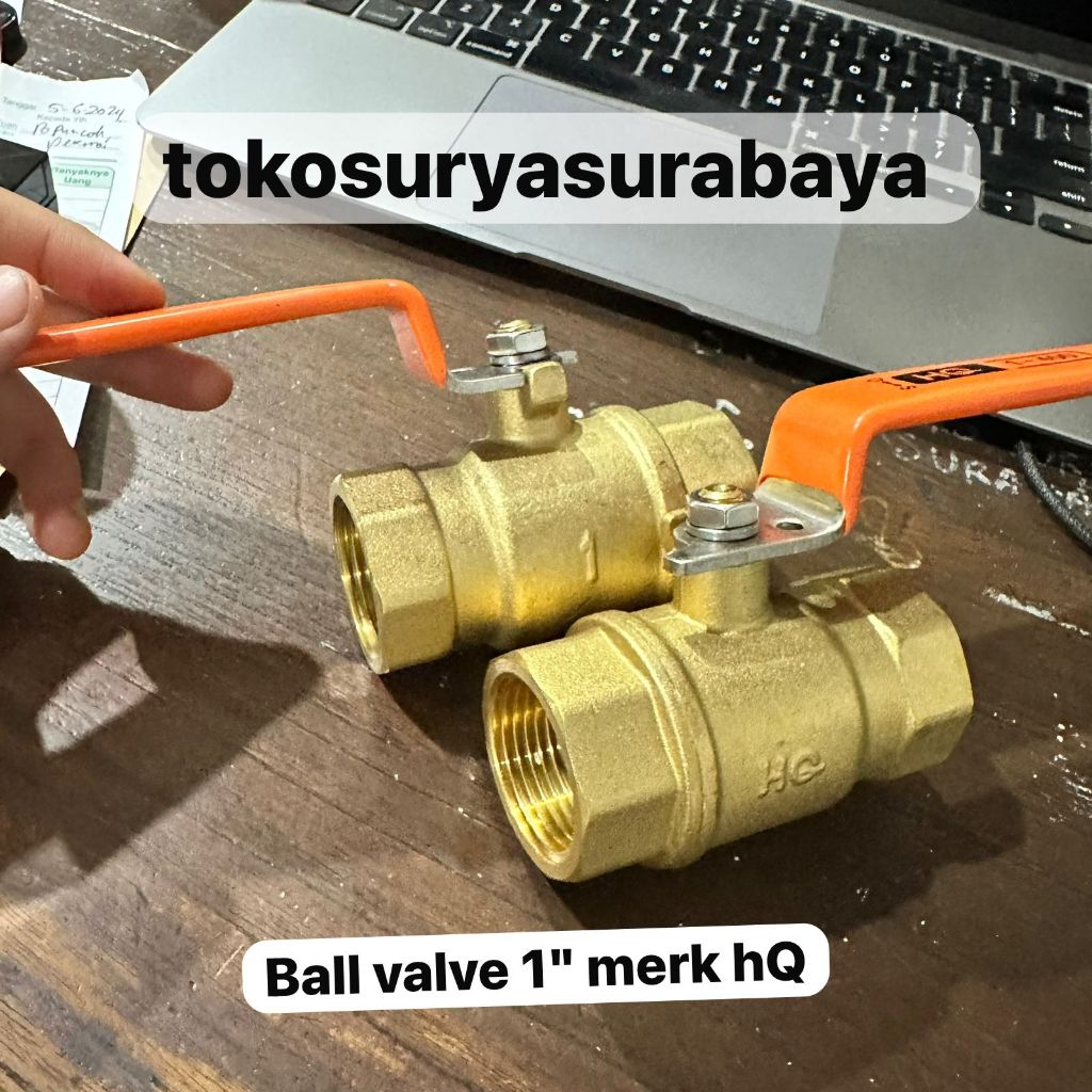 Jual Ball Valve 1" Bukan Onda Merk HQ Stop Kran 1" Gate Valve 1" STop ...