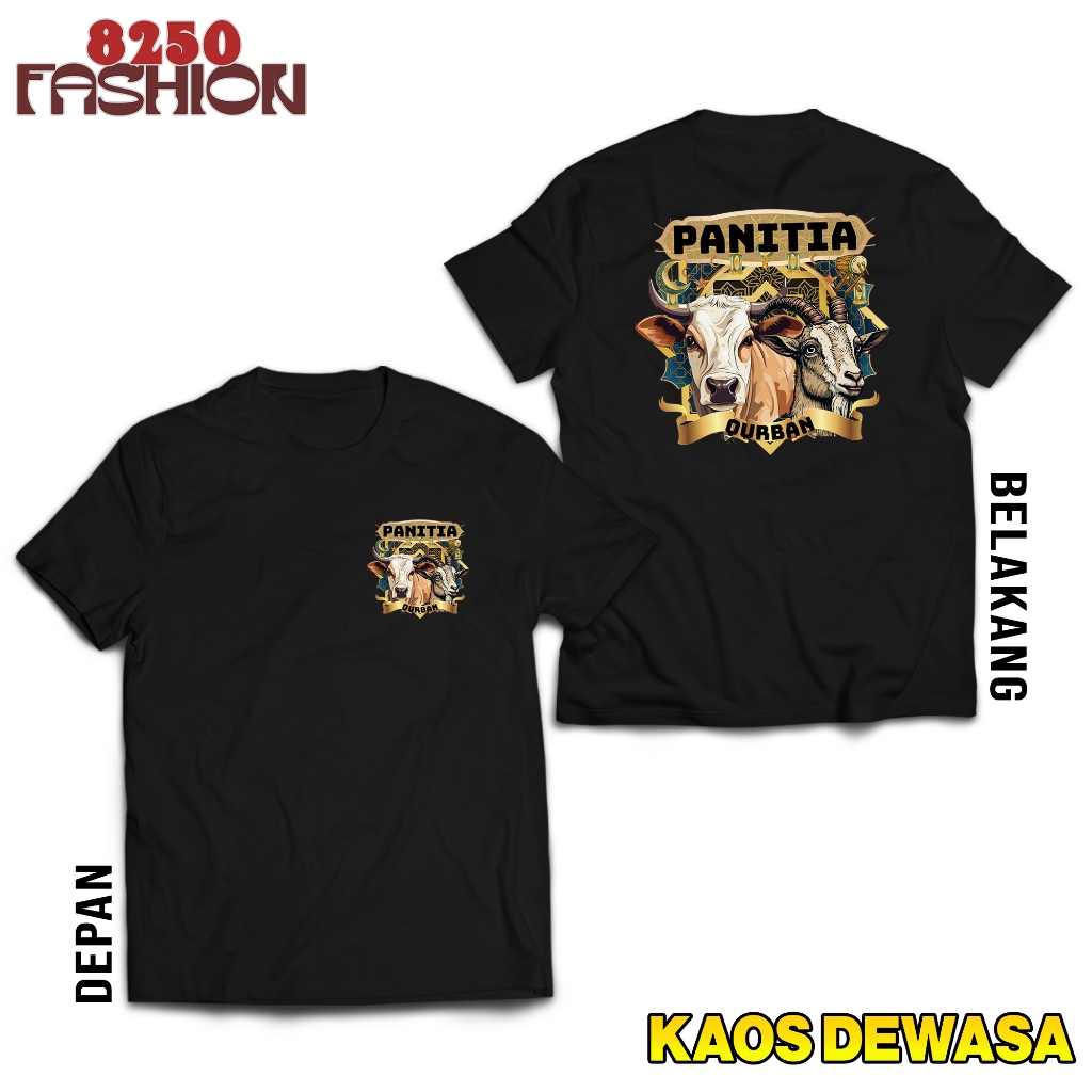 Jual KAOS DEWASA - KAOS SABLON PRINT QURBAN PANITIA QURBAN KAMBING SAPI ...