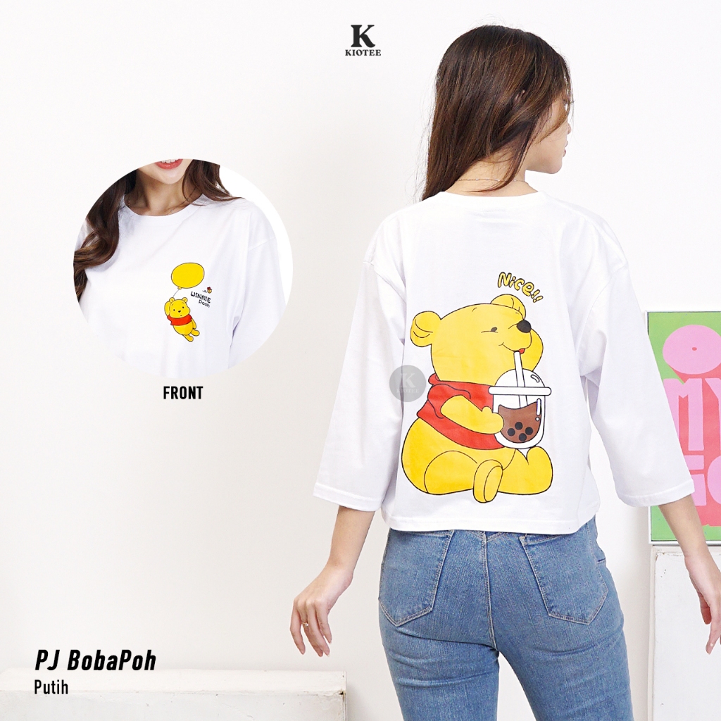 Jual Kioteeshop | Baju Kaos Croptop Lengan Panjang Winnie The Pooh ...